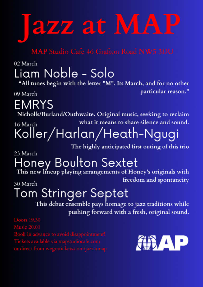 Jazz at MAP - MAP Studio Cafe, London