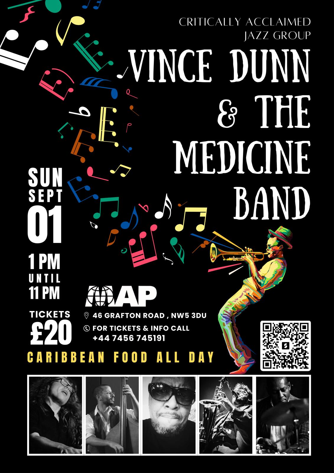 Vince Dunn & The Medicine Band - MAP Studio Cafe, London