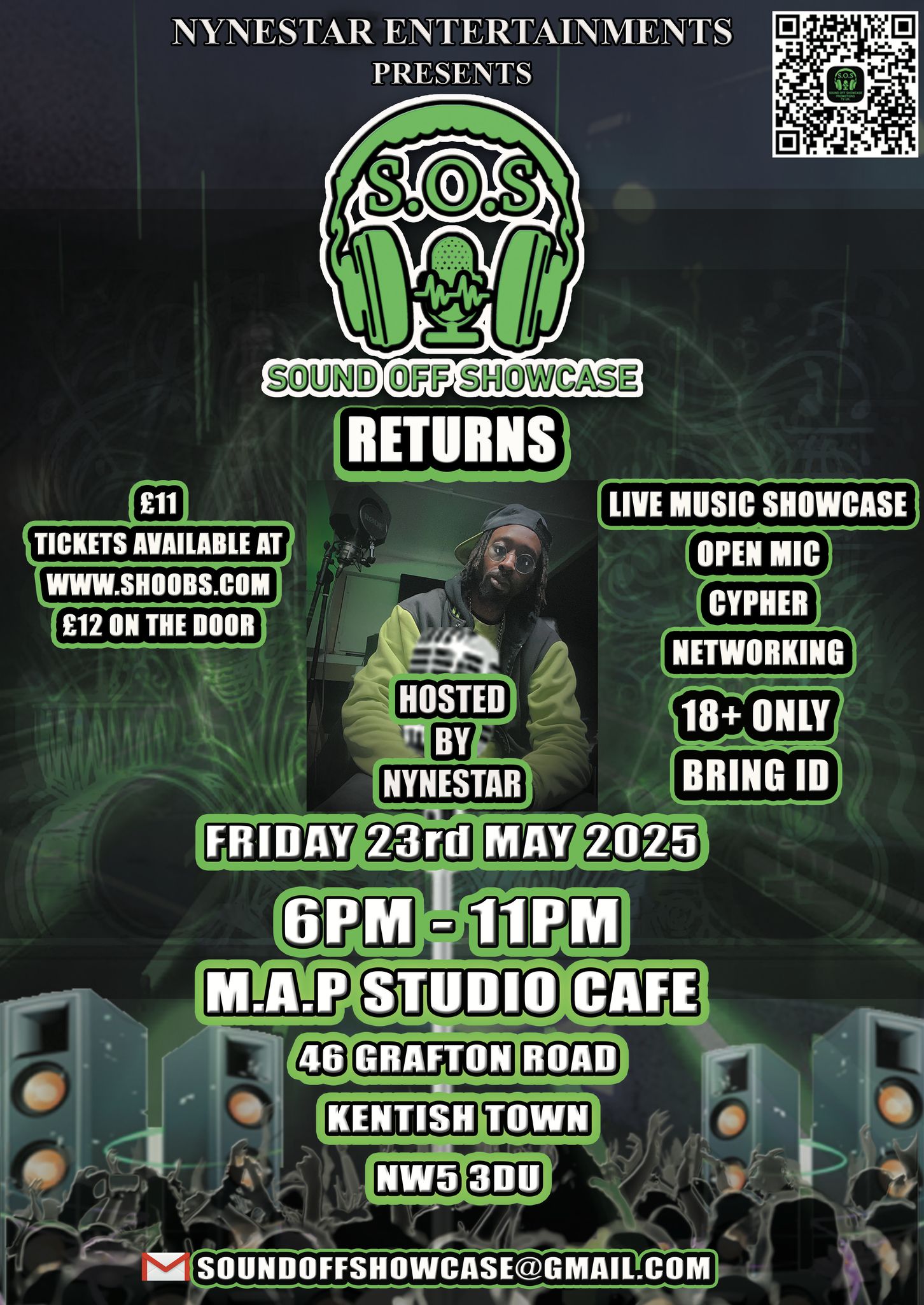 Sound Off Showcase - MAP Studio Cafe, London